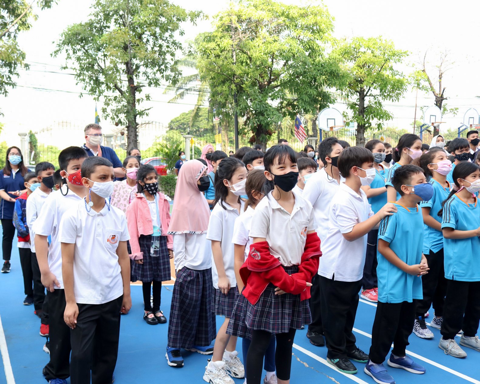 Morning Assembly after Midterm Break - Pan-Asia International School