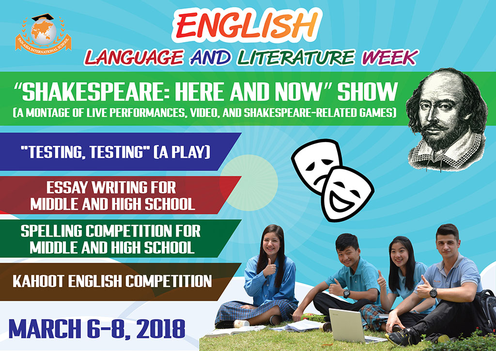 English Language and Literature Week 2018 - Pan-Asia International School