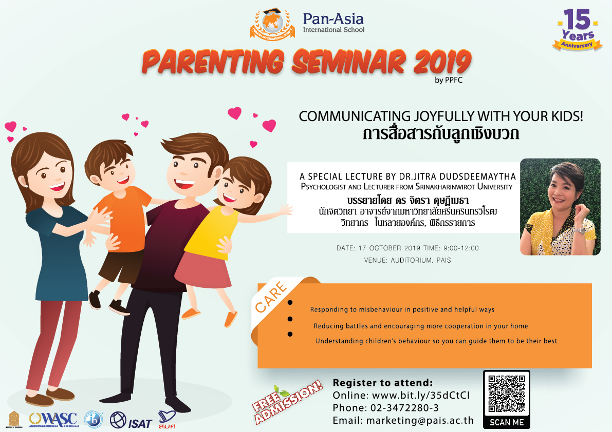 Register now! Parenting Seminar 2019 (Communicating Joyfully with your ...