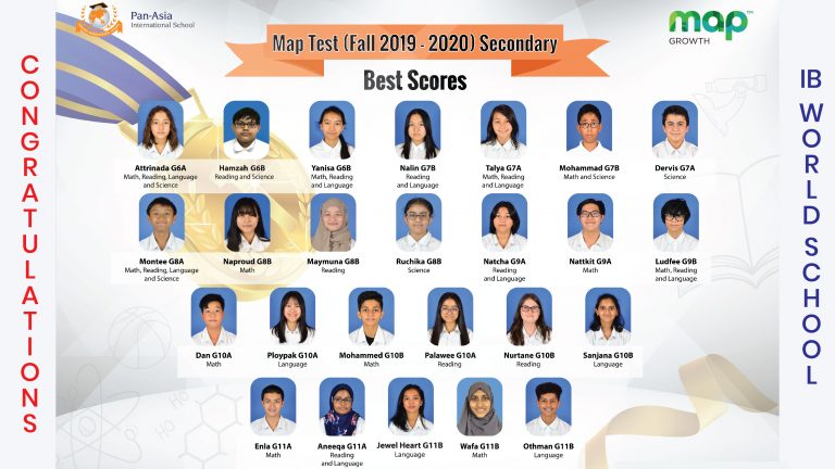 MAP TEST ACHIEVERS - Pan-Asia International School